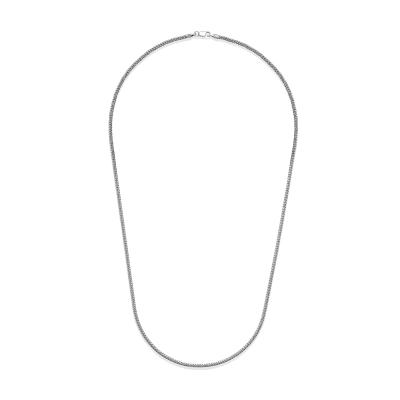 Sterling Silver 24" 3.5mm Miami Cuban Chain | Crescent Gold & Diamonds