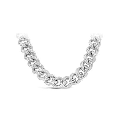 Sterling Silver 20" 7.00mm Miami Cuban Pyramid Link Chain | Crescent ...