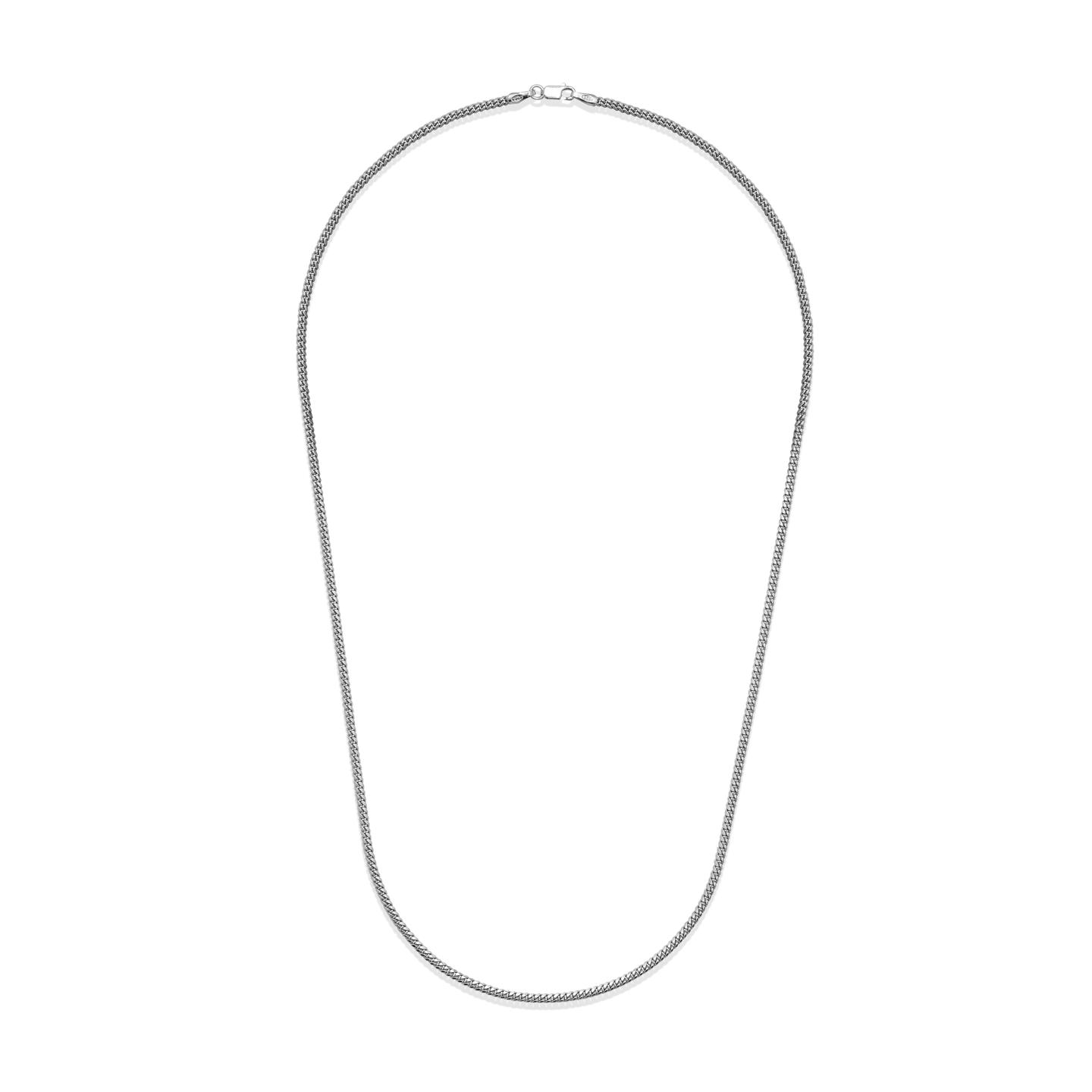 Sterling Silver 24" 3.5mm Miami Cuban Chain | Crescent Gold & Diamonds